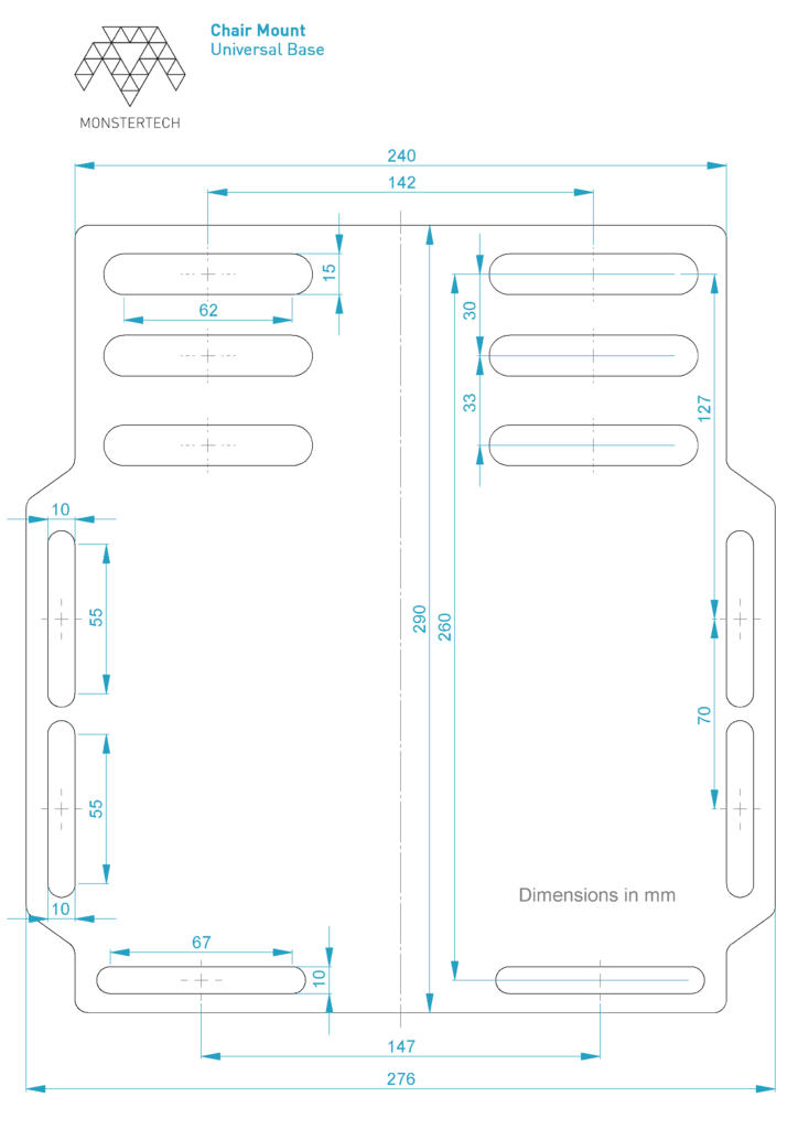 Universal Base Chair Mount – MTSIM – MONSTERTECH