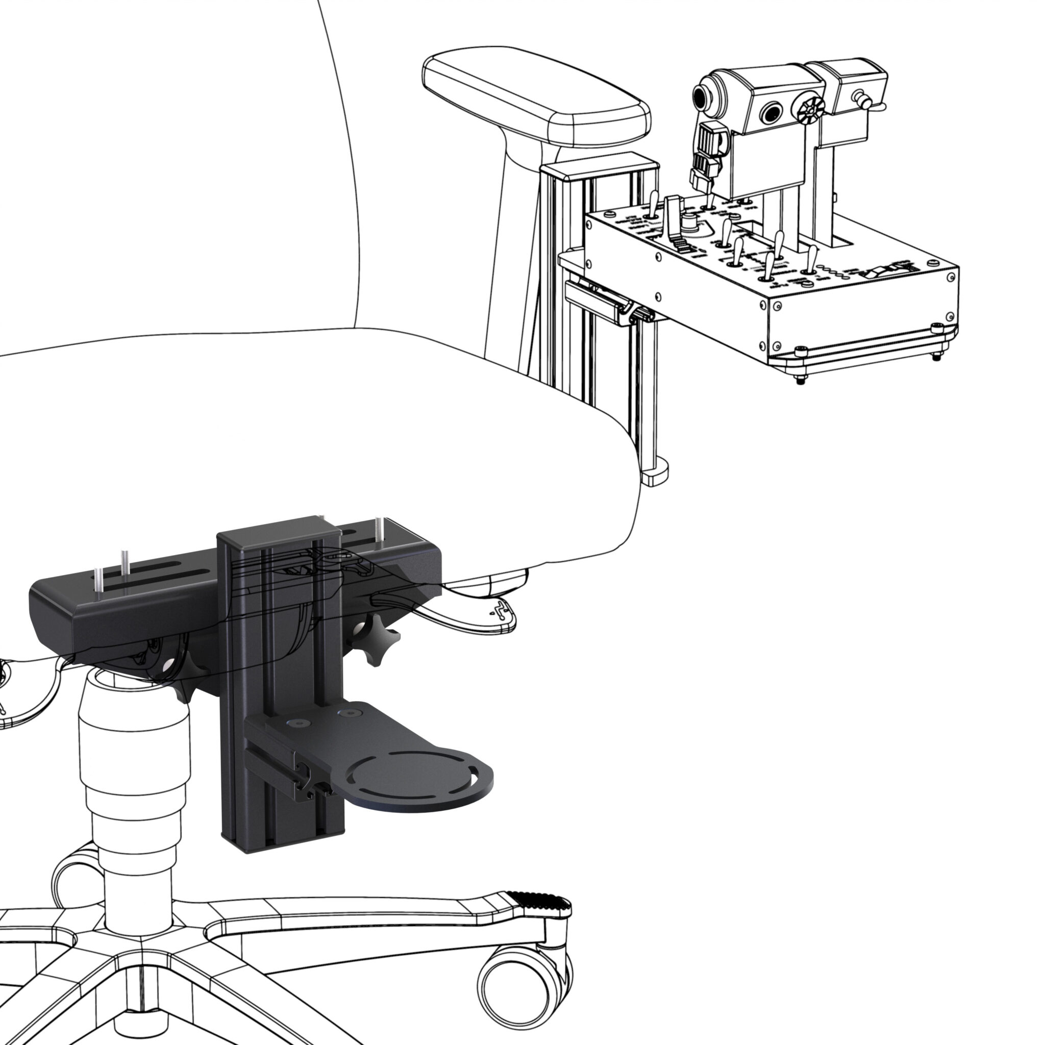 Center Joystick Chair Mount – MTSIM – MONSTERTECH