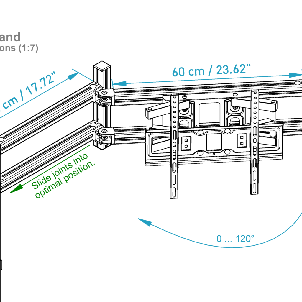 MTSIM TV Stand Extensions Dimensions – MTSIM – MONSTERTECH