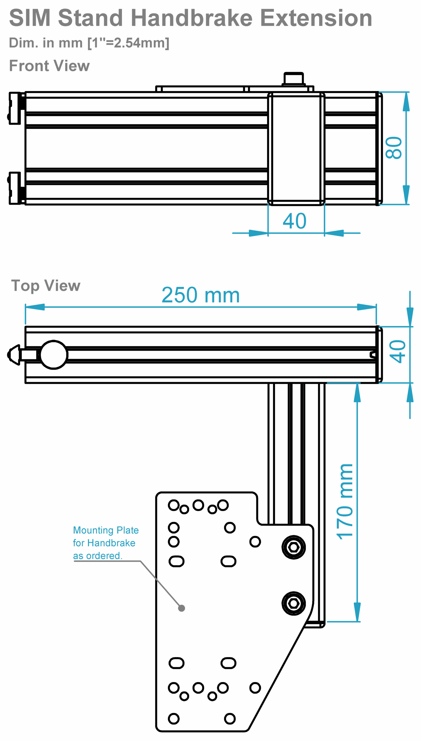Sim Stand Handbrake Add-on – MTSIM USA